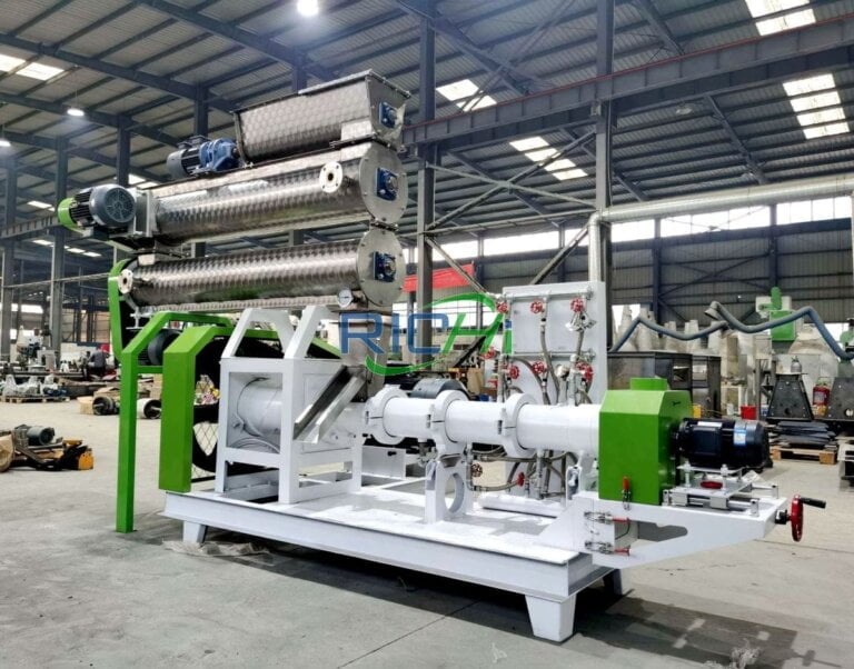 Hot Selling 0.15-12T/H Floating Fish Feed Extruder Machine Cost