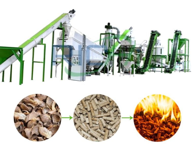 Factory Offered 0.3-10T/H Rice Husk Pellet Machine With CE