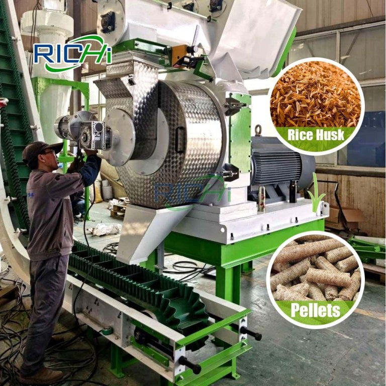 Factory Offered 0.3-10T/H Rice Husk Pellet Machine With CE